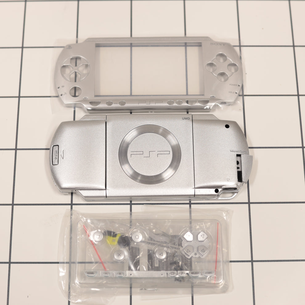 New PSP 1000 Full Housing Shell Replacement Complete Silver USA Ship🔥 ...
