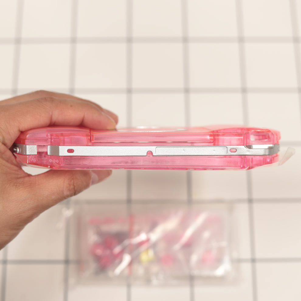 New PSP 1000 Pink Clear Full Housing Shell Replacement Complete USA Sh ...